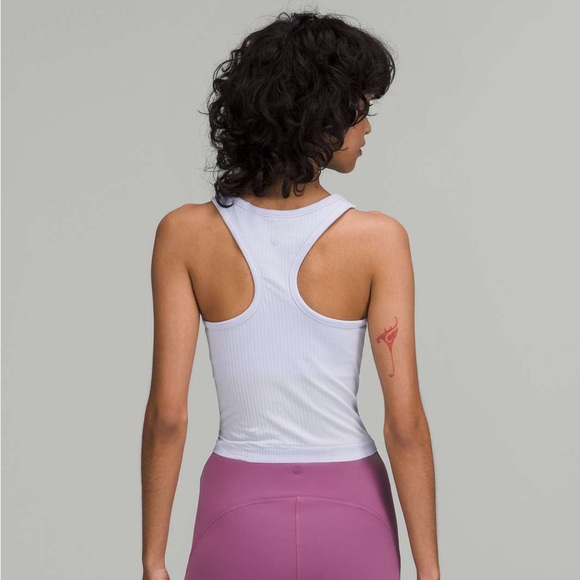lululemon athletica | Tops | Lululemon Ebb To Street Racerback Crop ...